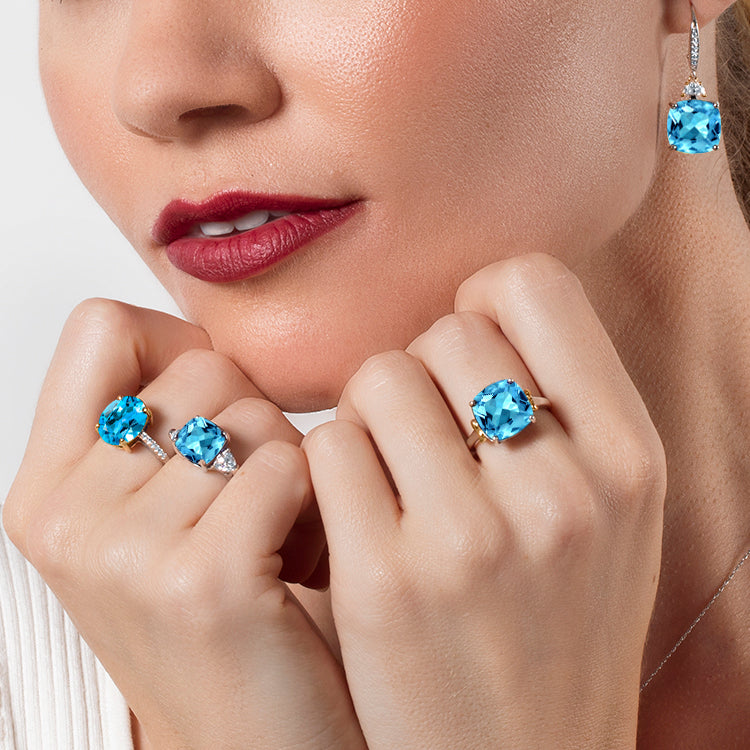 Topaz Jewelry in Gold, Silver and Platinum | Gem Stone King